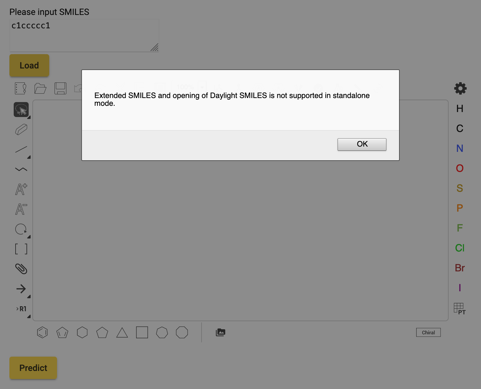 SMILES import in standalone mode · Issue #553 · epam/ketcher · GitHub