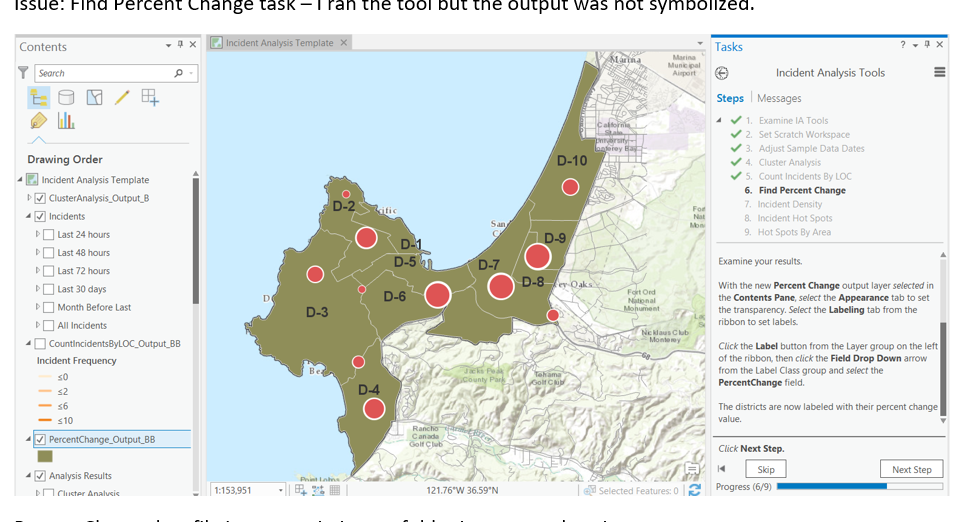 Issues With Lyr Files And Output Work Spaces For Incident Analysis
