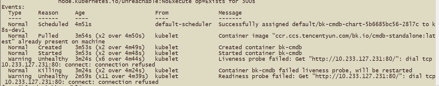 HELM安装，pod起不来，一直重启 · Issue #5592 · TencentBlueKing/bk-cmdb · GitHub