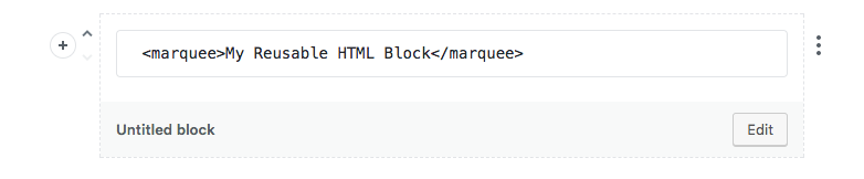 A Reusable Block based on an HTML block should preview · Issue #4875 ...