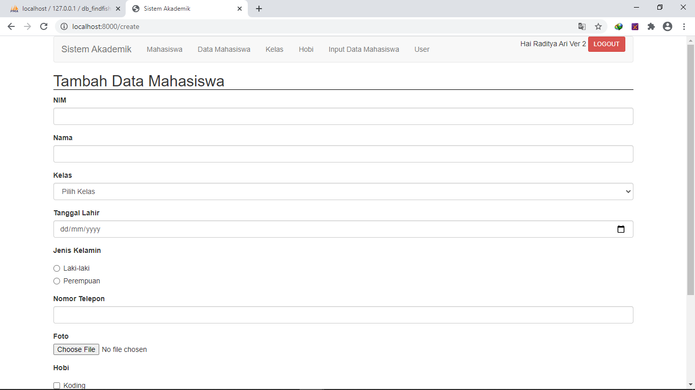 GitHub - radityaari10/SistemAkademik-Laravel
