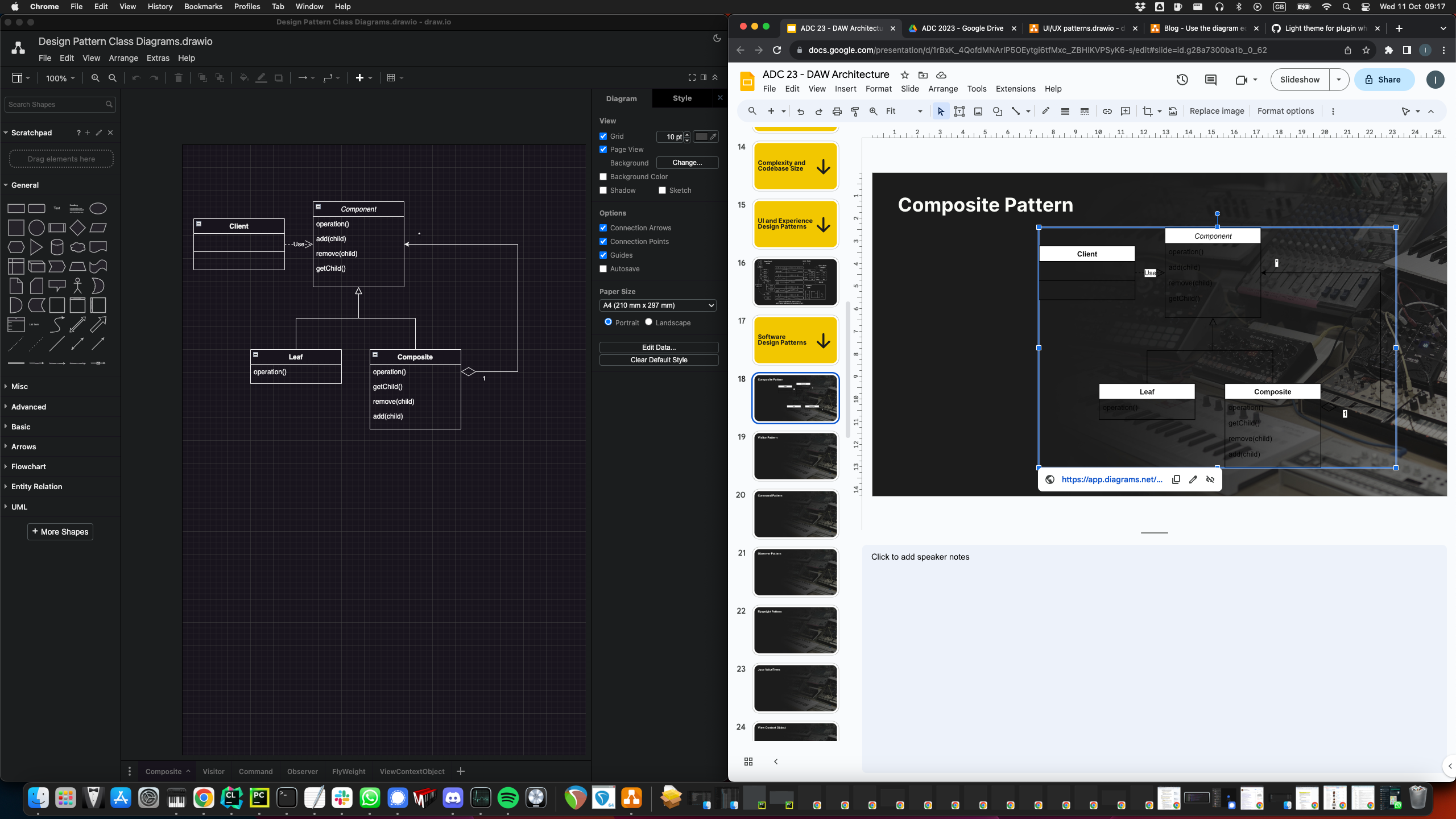With google Slides plugin, and draw.io/diagrams in dark theme, the ...