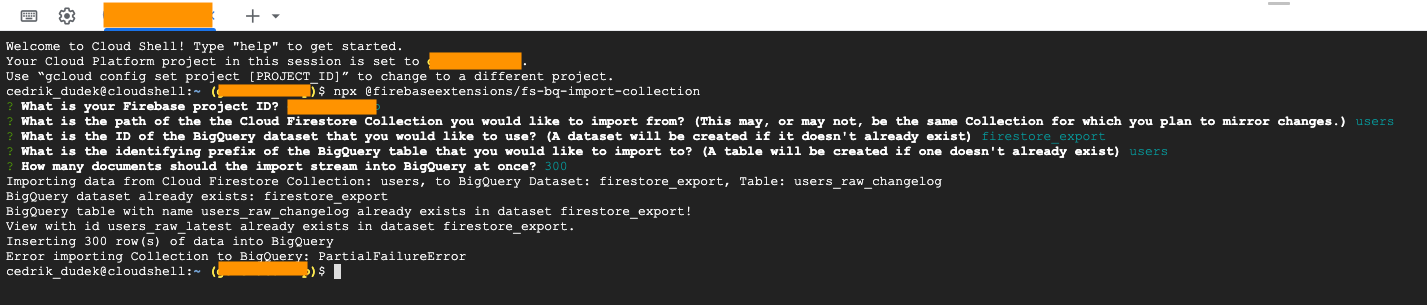 Error when running fs-bq-import-collection. PartialFailureError · Issue #192 · firebase ...