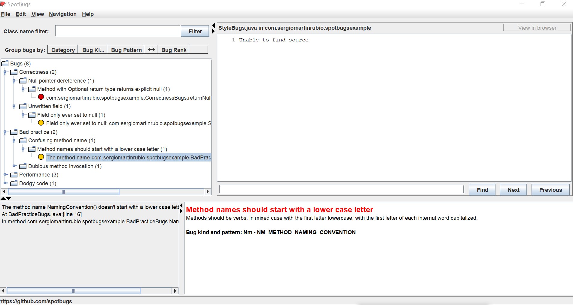 Unable To See The Source Code Panel For Spotbugs Gui · Issue 1040 · Spotbugs Spotbugs · Github