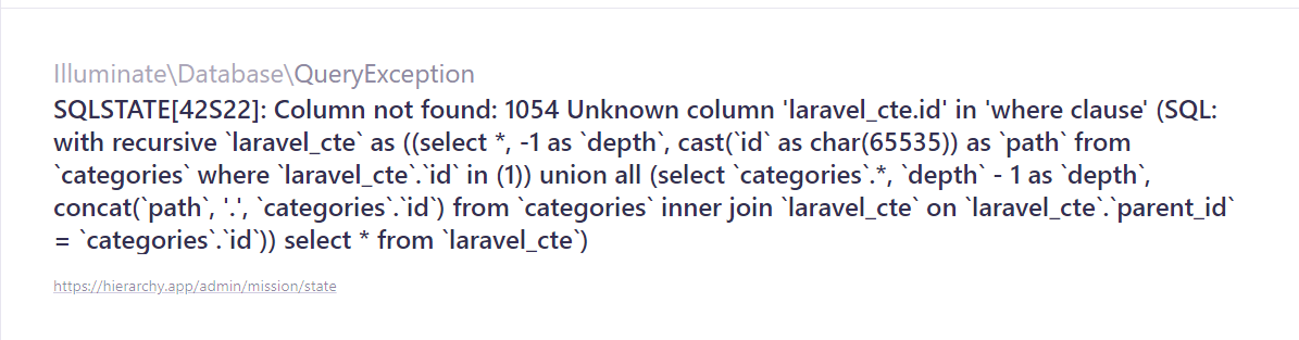 Getting Descendant of Ancestor with Descendant in a single query · Issue #10 · staudenmeir ...