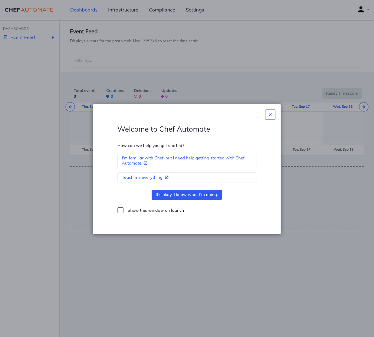 Welcome Modal Comes Back After Dismissal · Issue 1655 · Chefautomate · Github
