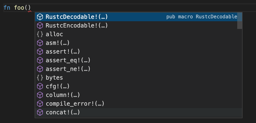 Tracking Issue Completions Showing Up In Places Where They Shouldnt · Issue 8518 · Rust Lang