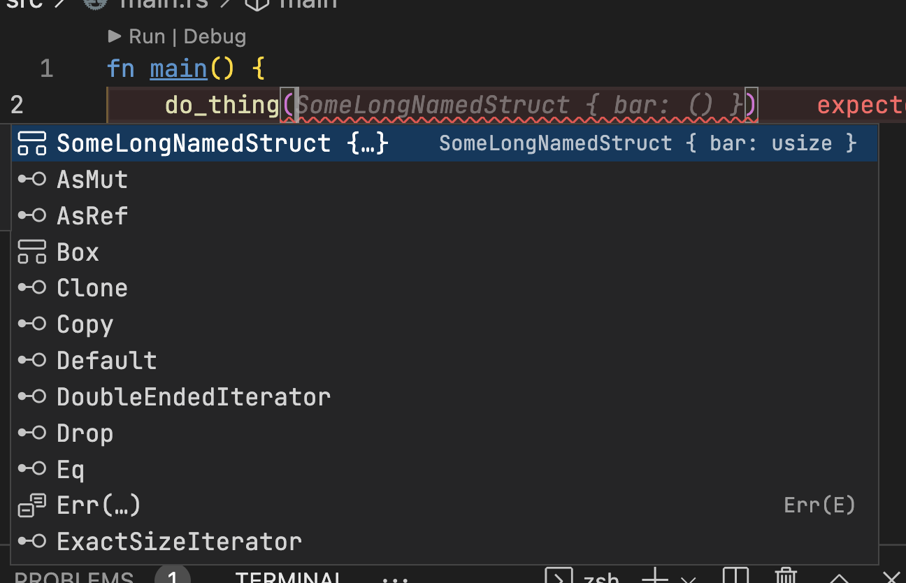 Sub Optimal Completion When Completing A Type · Issue 13889 · Rust Langrust Analyzer · Github