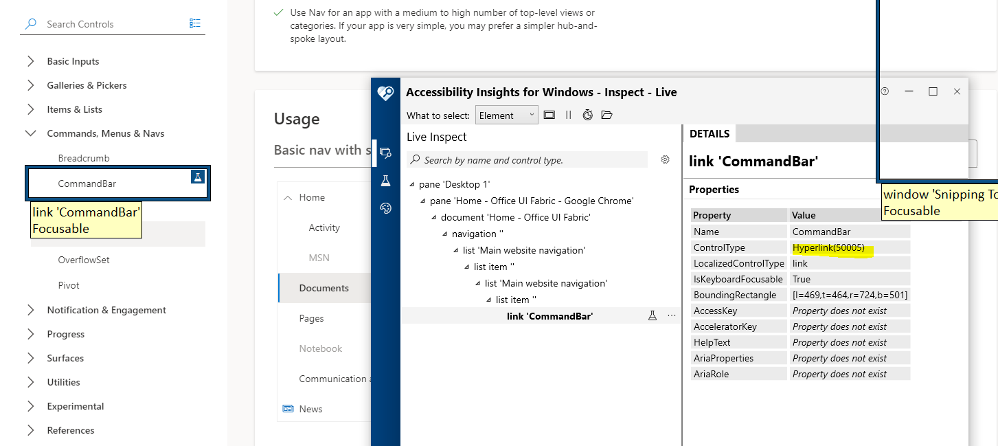 Question: Nav items showing controlType as Hyperlink · Issue #12055 ...