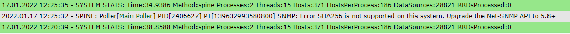 When compiling with SNMPv3 support, SHA256 may incorrectly appear to be not supported · Issue ...