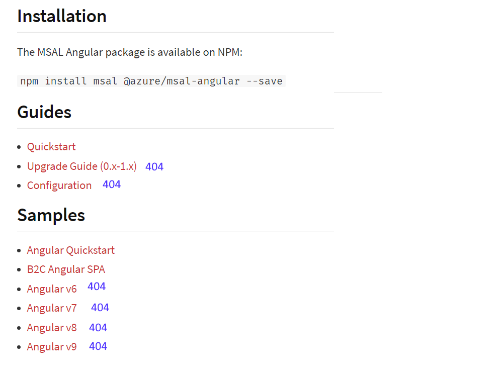 Broken links on the npm package page. · Issue #1536 · AzureAD/microsoft ...