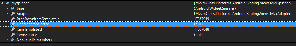 Android MvxSpinner local:MvxBind not bound? · Issue #3654 · MvvmCross/MvvmCross · GitHub
