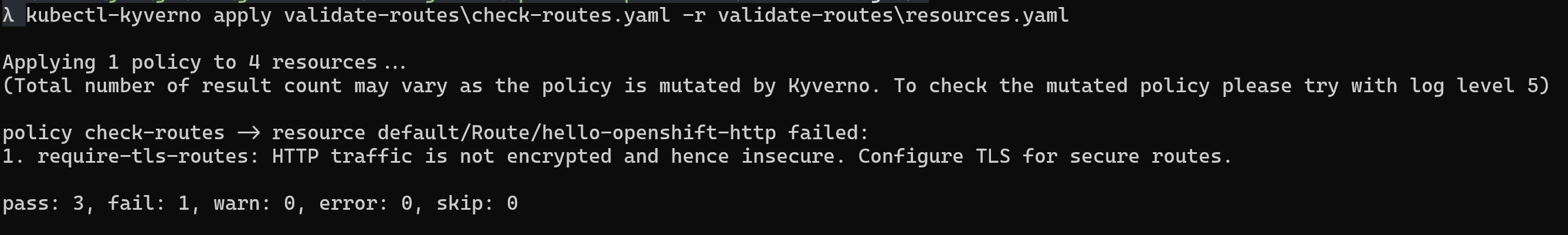 [Feature] Improve CLI output for `kyverno apply...` · Issue #3220 · kyverno/kyverno · GitHub