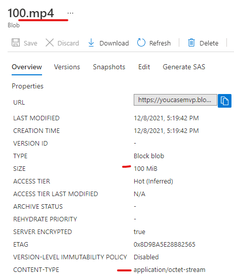 CONTENT-TYPE is not applied on big files >= 100Mb · Issue #674 · Azure/azure-storage-fuse · GitHub