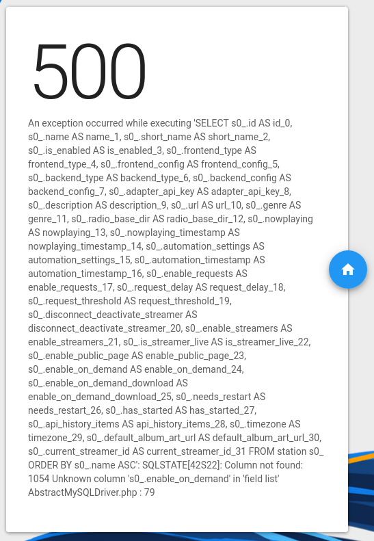 Backup Restore Command Breaks Installation Possible Database Issue 2067