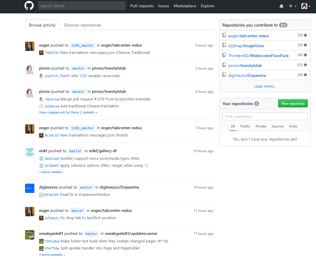 Removes content from the dashboard · Issue #822 · refined-github/refined-github · GitHub