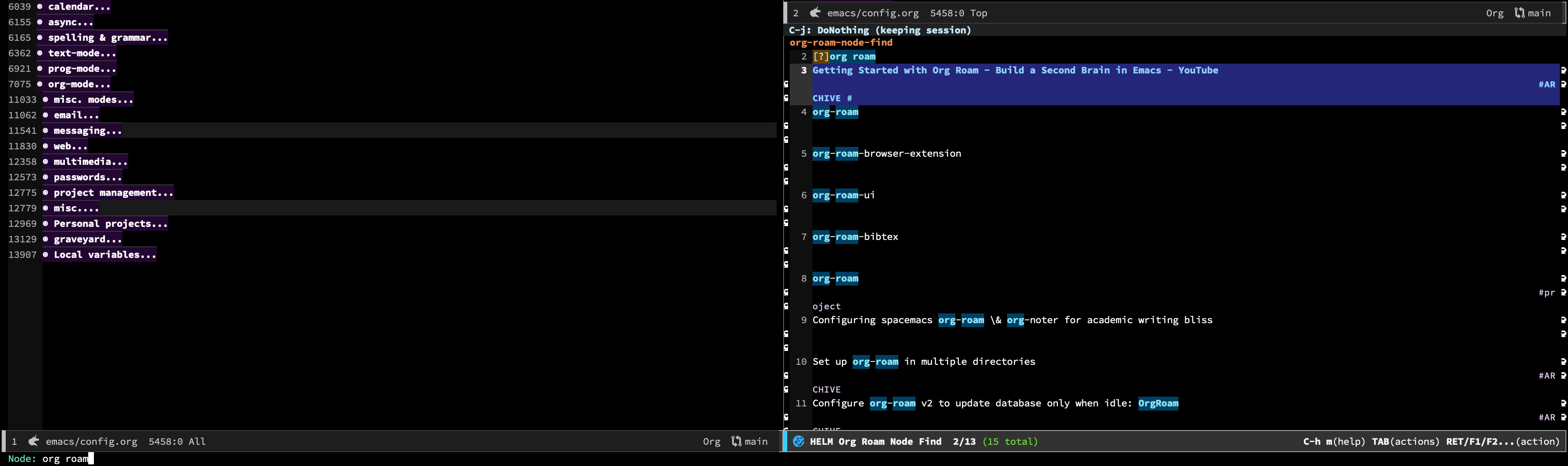Helm Completion Buffer Displays Extra Tags Wrapping To Second Line · Issue 1640 · Org Roam 6044