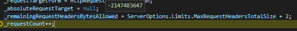 Integer Overflow Causing 1 Connections To Fail In Kestrel · Issue