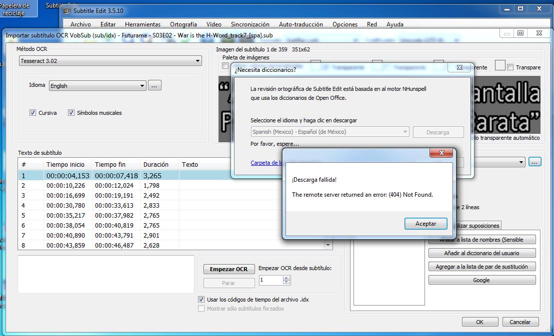 Issue With Downloading Dictionaries Used In Spellcheck · Issue 3747 · Subtitleeditsubtitleedit