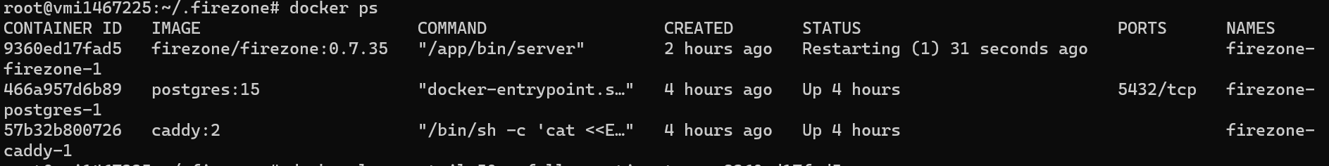 firezone container is kept restarting · Issue #2628 · firezone/firezone · GitHub