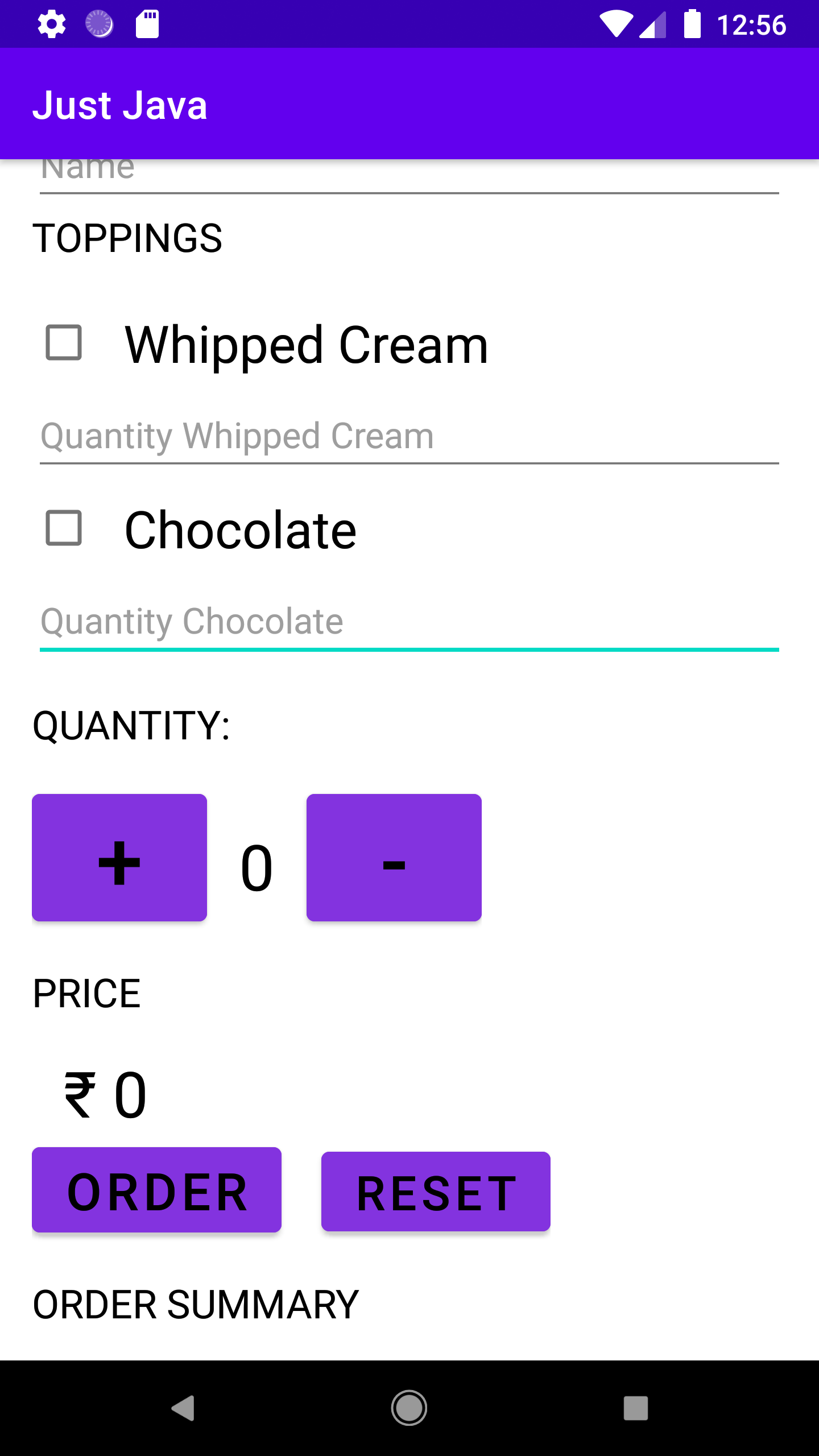 GitHub - Ana2k/Justjava: Coffee Ordering App