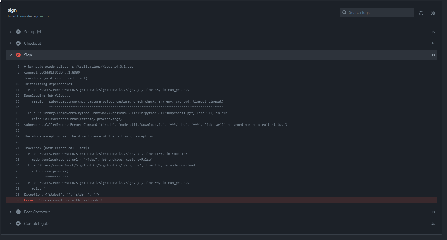 Error on GitHub actions when using Fly.io · Issue #292 · SignTools/SignTools · GitHub