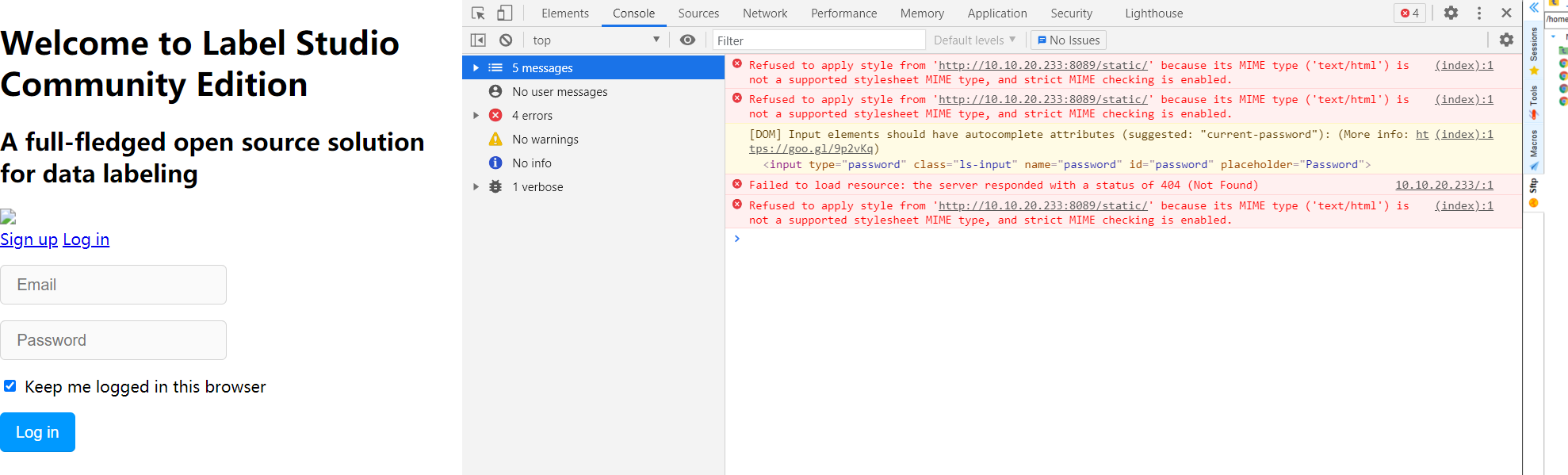 When I deploy to the server, it is wrong to open the web page. · Issue #3269 · HumanSignal/label ...