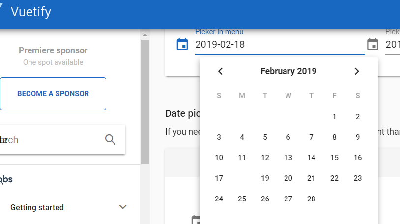 [Bug Report] Date Picker not show today · Issue #6537 · vuetifyjs/vuetify · GitHub