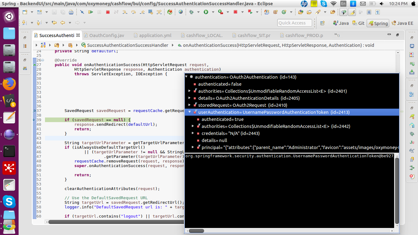 User Details not Getting Populated · Issue #1721 · spring-attic/spring ...