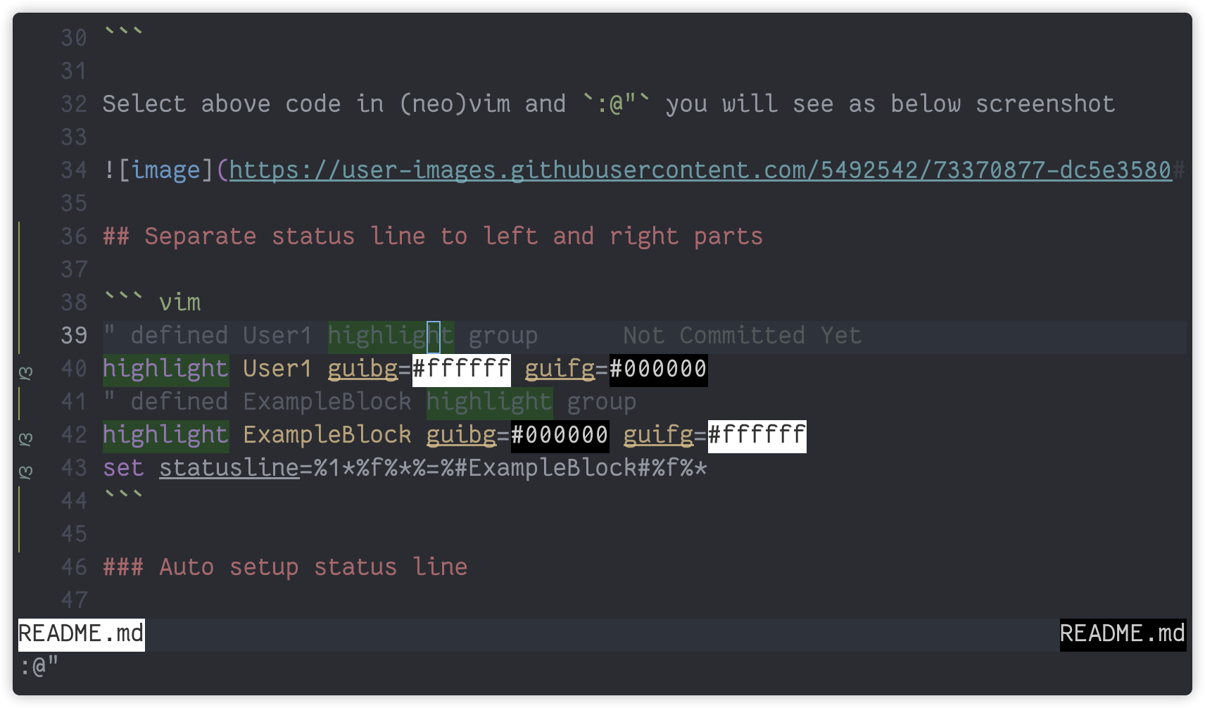 GitHub - iamcco/statusline.vim