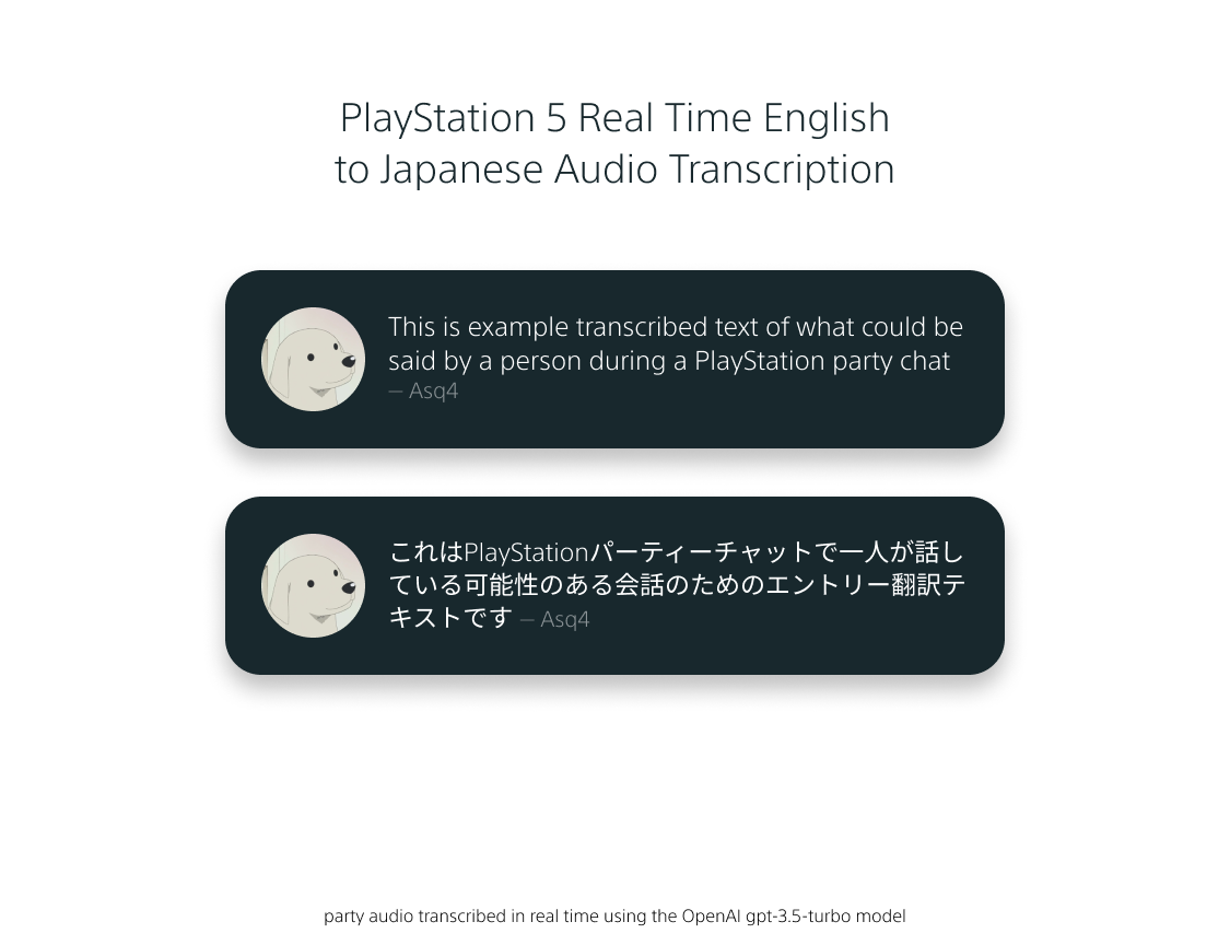 GitHub - tambatd/PS5_RealTimeAudioToJapanese: A more accurate text transcription service ...