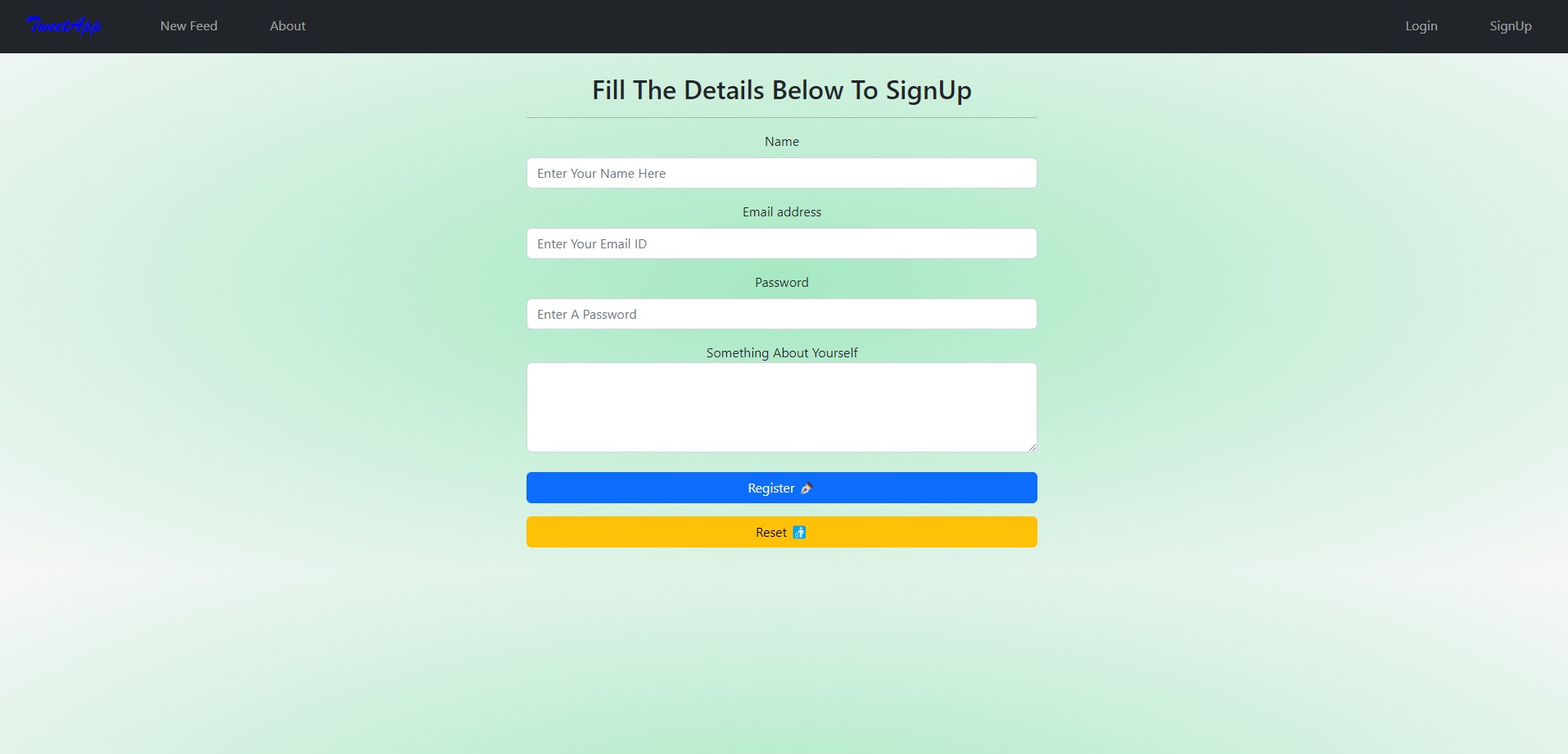 GitHub - pratyushvatsalshukla/Tweet-App-React-Mongo-SpringBoot-Aws-Junit