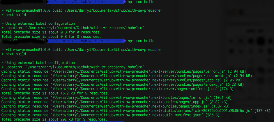 With-sw-precache example cache nothing from the existing files · Issue #4862 · vercel/next.js ...