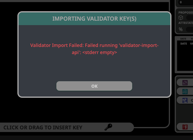 BUG: List/import of validator keys possible while setup is in progress · Issue #705 · stereum ...