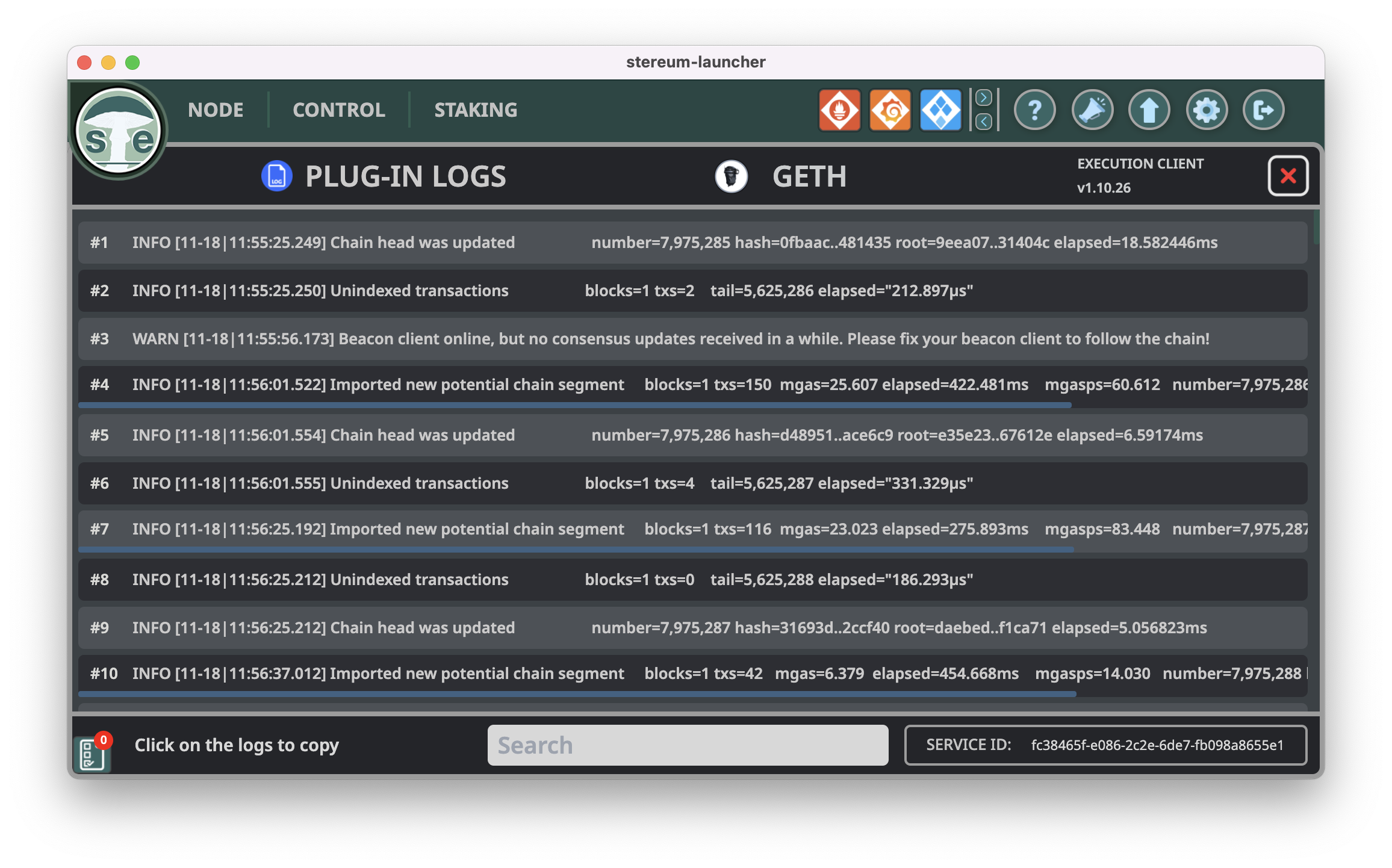 Bug Version Of Services Displayed Wrong · Issue 930 · Stereum Devethereum Node · Github 