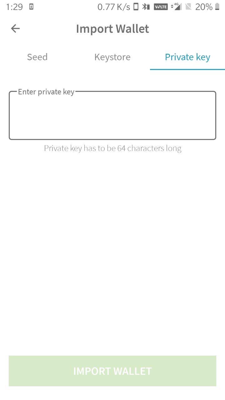 Import Wallet/PRIVATE KEY KEYSTORE · Issue #810 · AlphaWallet/alpha ...