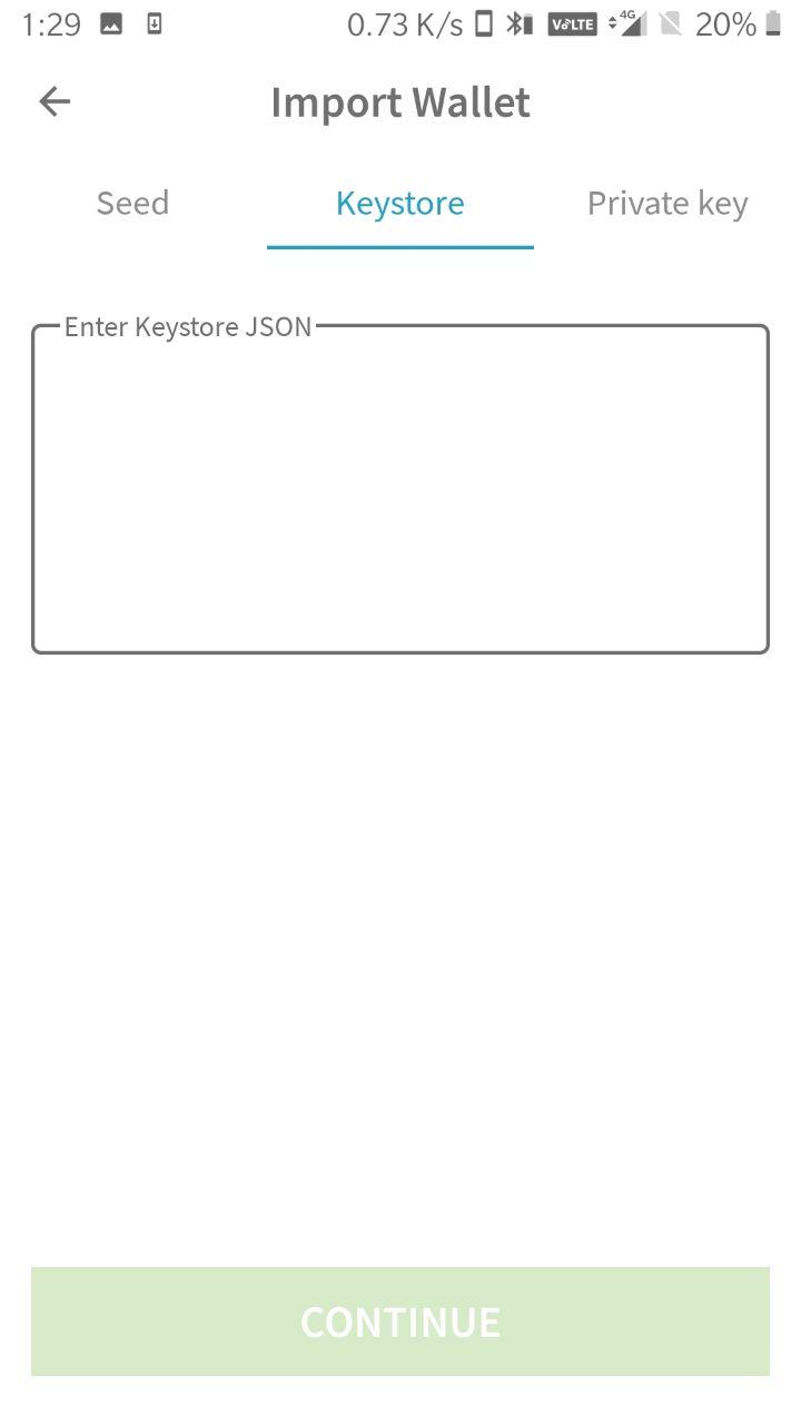 Import Wallet/PRIVATE KEY KEYSTORE · Issue #810 · AlphaWallet/alpha ...
