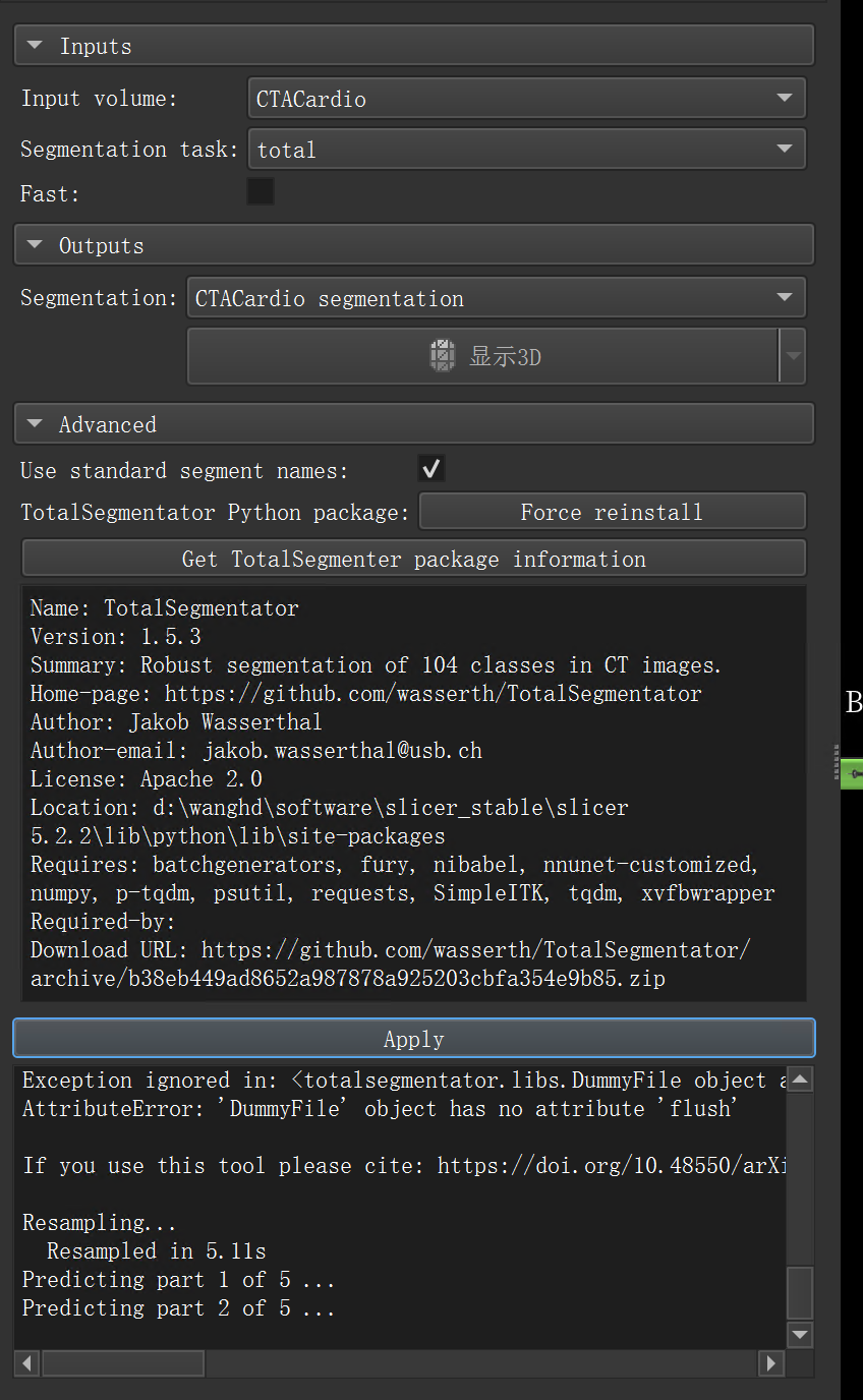 BUG · Issue #28 · lassoan/SlicerTotalSegmentator · GitHub
