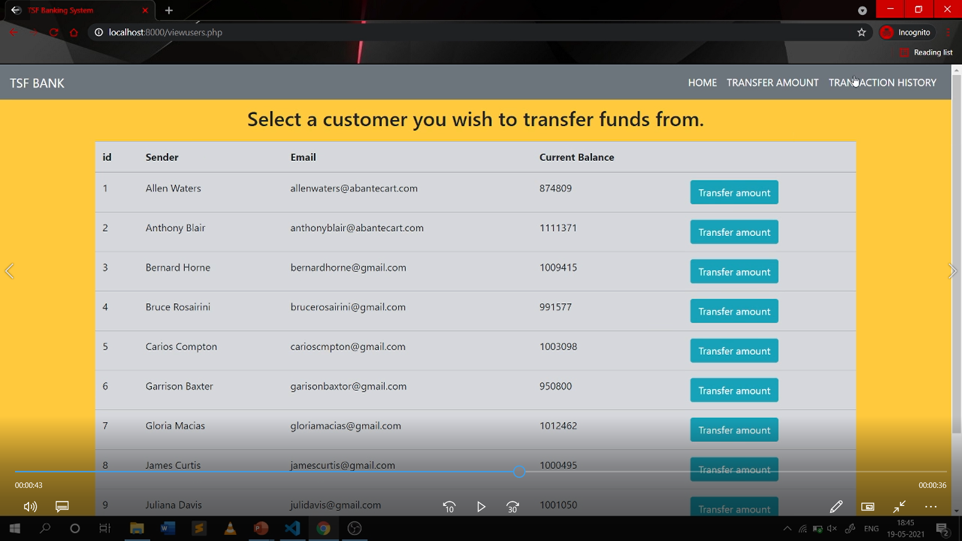 GitHub - sumeetgedam/TSF-Basic-Banking-System