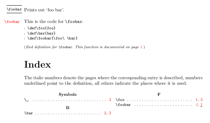 \DoNotIndex a \ with l3doc or the doc package · Issue #943 · latex3/latex2e · GitHub