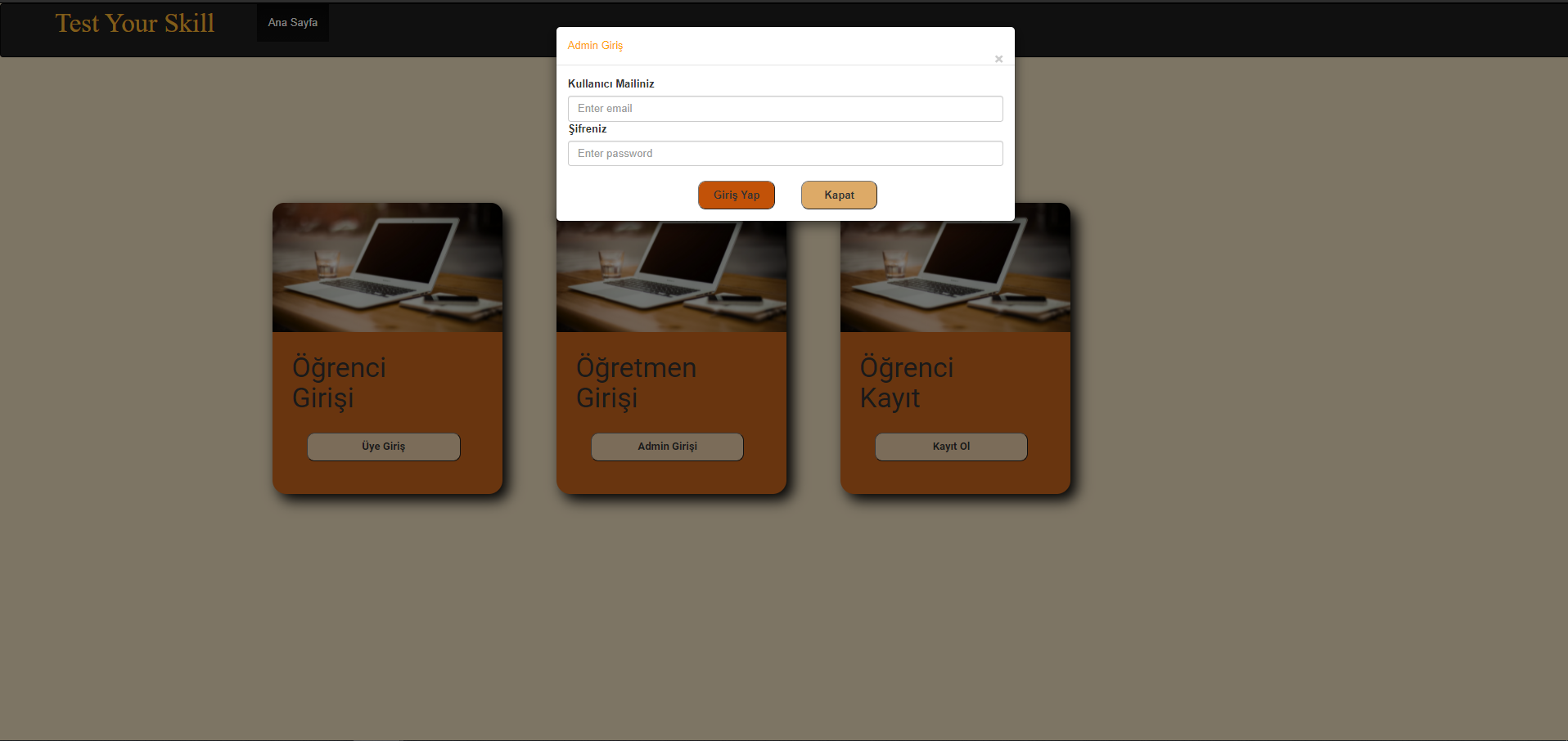 Github Ceydatekin Quizgame Online Sinav Sistemi