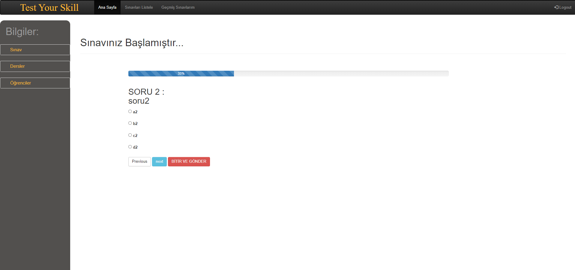 GitHub - ceydatekin/QuizGame: Online Sinav Sistemi