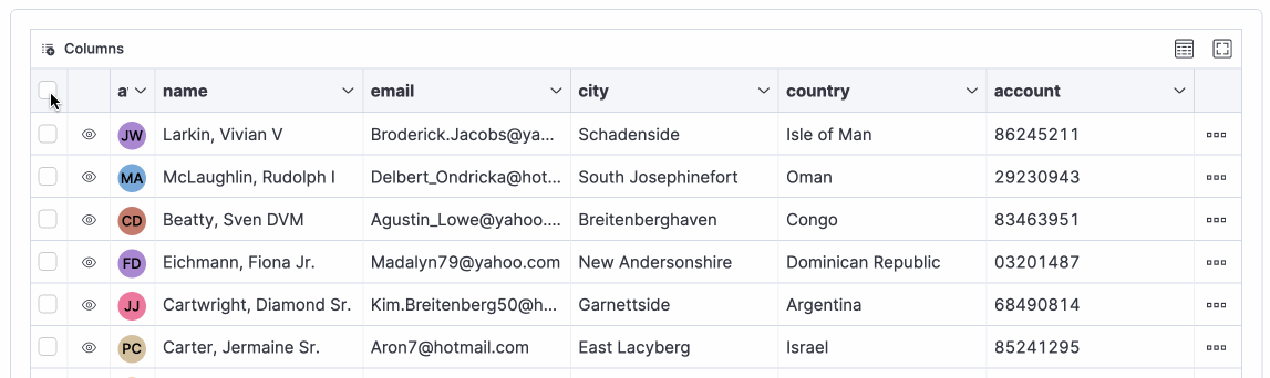 [EuiDataGrid] Provide a way to highlight a row · Issue #4401 · elastic/eui · GitHub