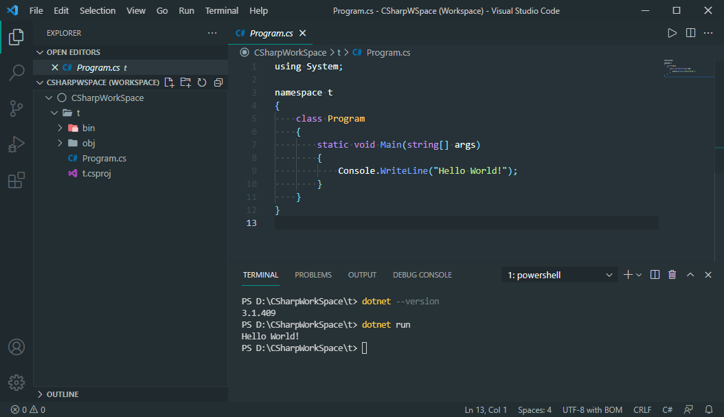 I am not getting any intellisense for C# or dotnet in Visual Studio Code · Issue #4591 · dotnet ...