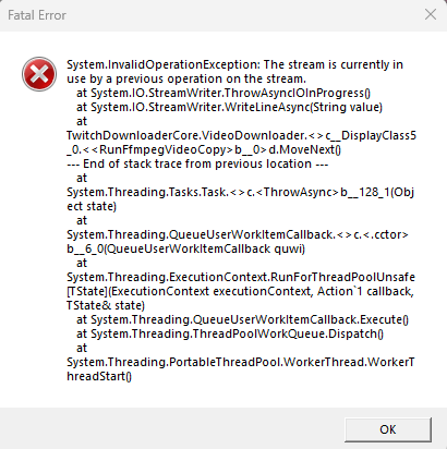 Crash when multiple queued VOD downloads finish at the same time · Issue #618 · lay295 ...