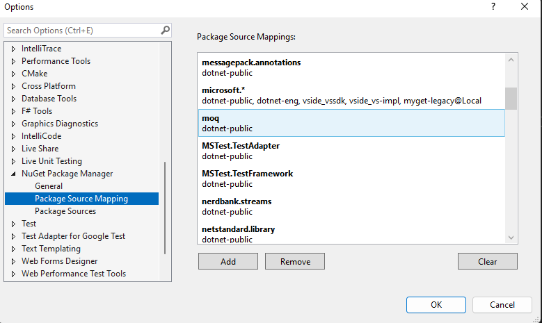 Package Source Mapping Options UI by mcnallyella · Pull Request #4711 ... Package Source Mapping Options UI by mcnallyella · Pull Request #4711 ...