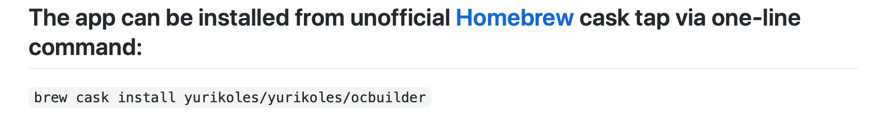 Wrong version in homebrew -> 7.4.4 · Issue #1 · Pavo-IM/ocbuilder · GitHub