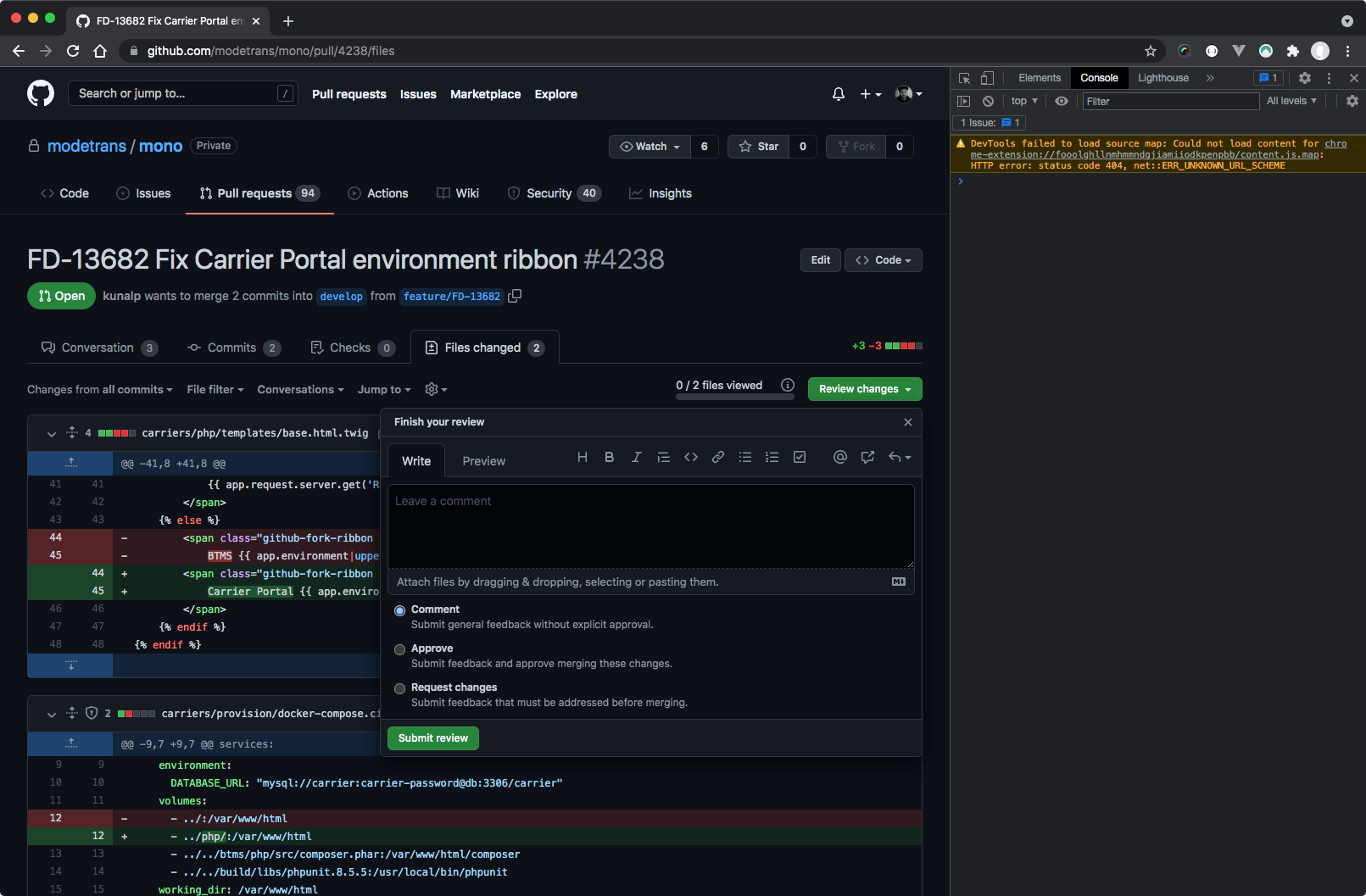 Github PR Review no longer working · Issue #19042 · brave/brave-browser ...