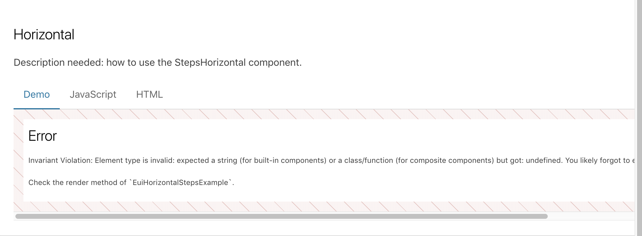 Allow ErrorBoundary content to line-wrap · Issue #373 · elastic/eui · GitHub