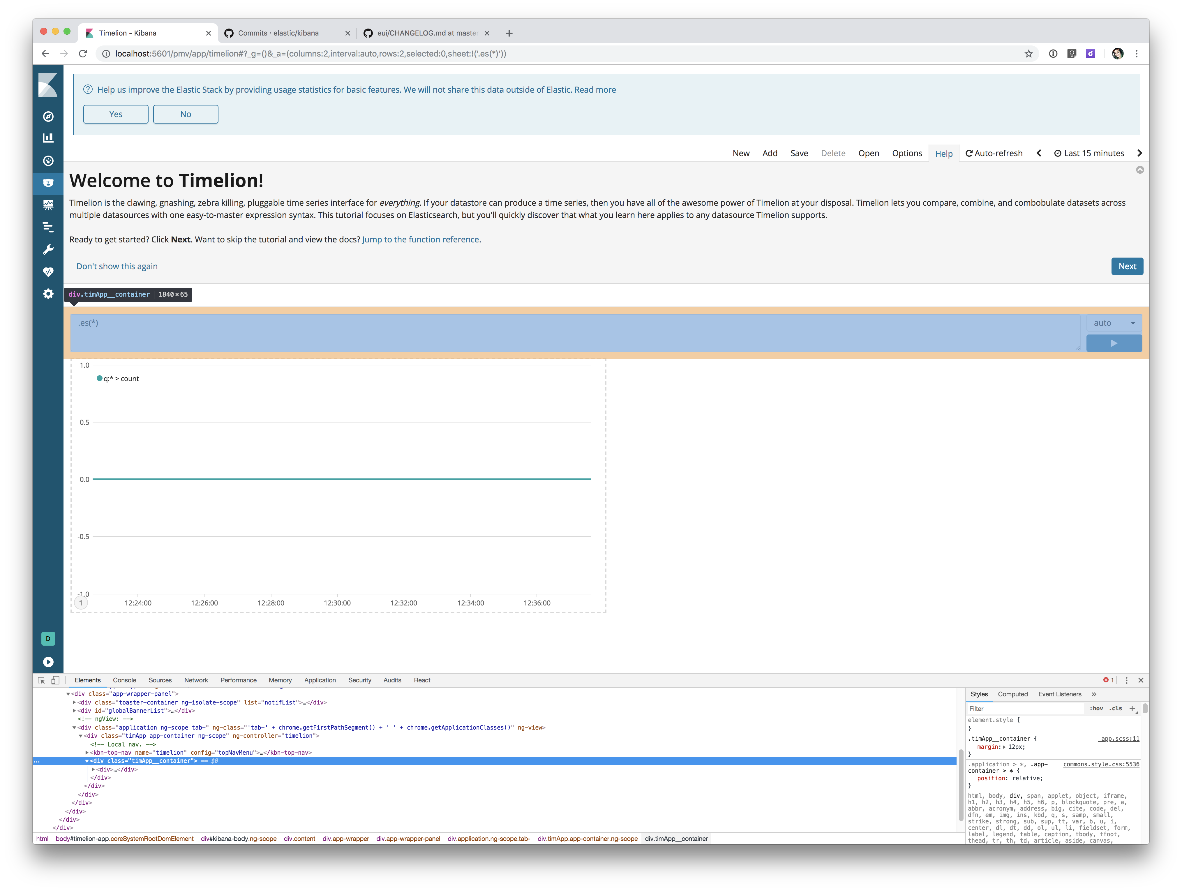 Timelion - margin regression · Issue #23525 · elastic/kibana · GitHub